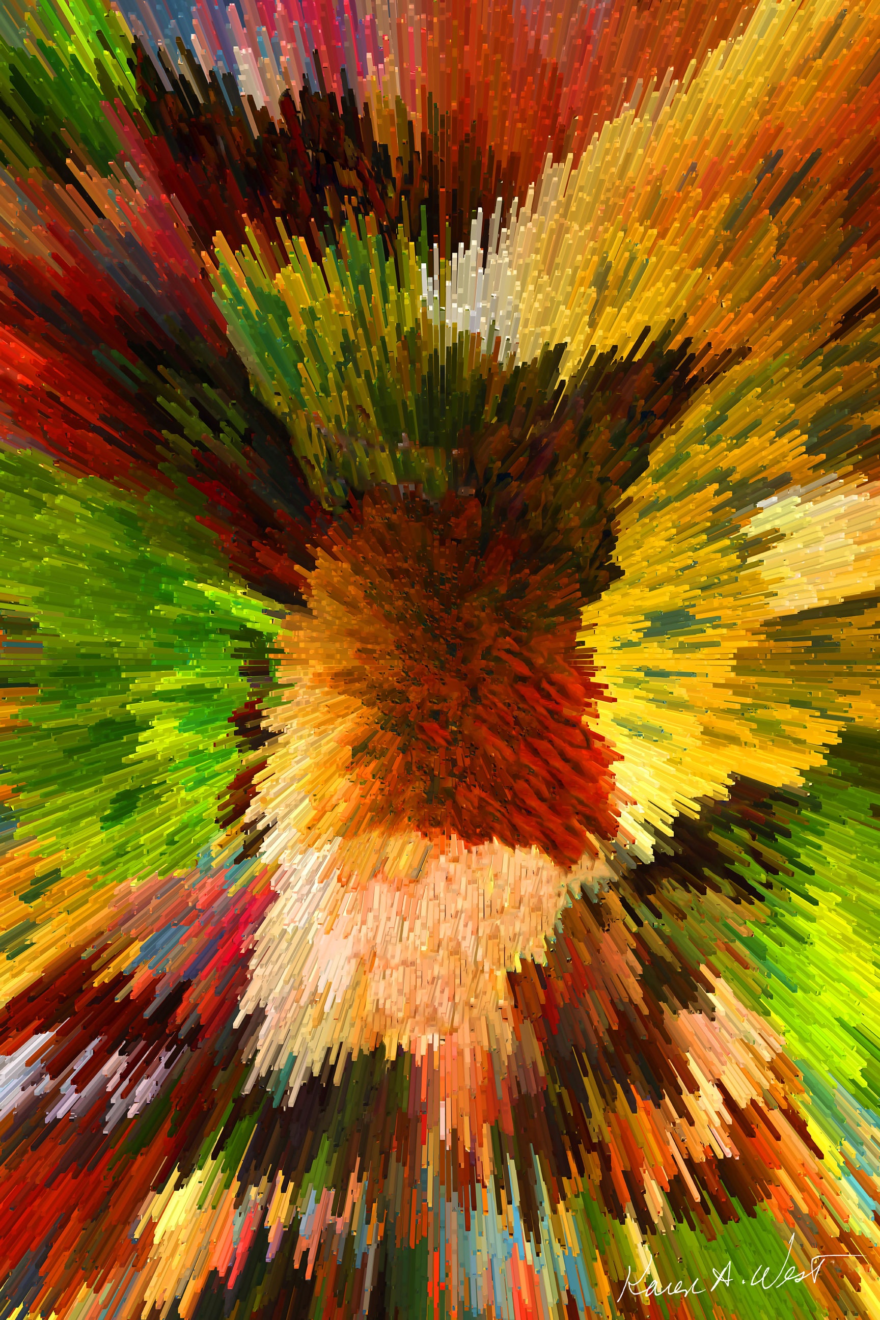 Burst of Joy. Spectacular Burst of Color on Fine Art Archival ...
