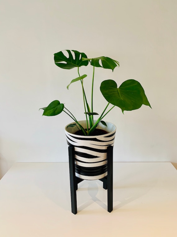 Plant Pot Stand Made of Real 100% Wood 40cm Tall & 27cm Wide | Etsy