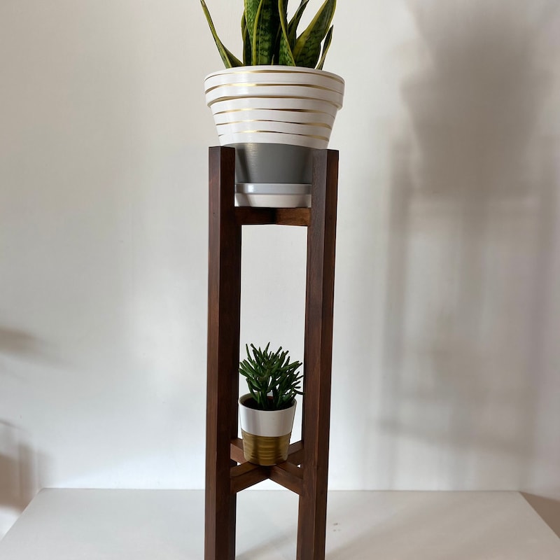 Walnut Plant Stand - Etsy
