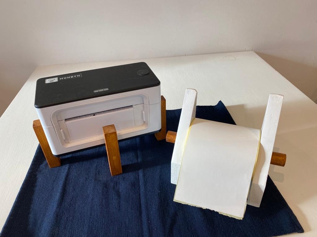 Printer Holder and Printing Label Roll Holder Handmade in Uk and Custom ...