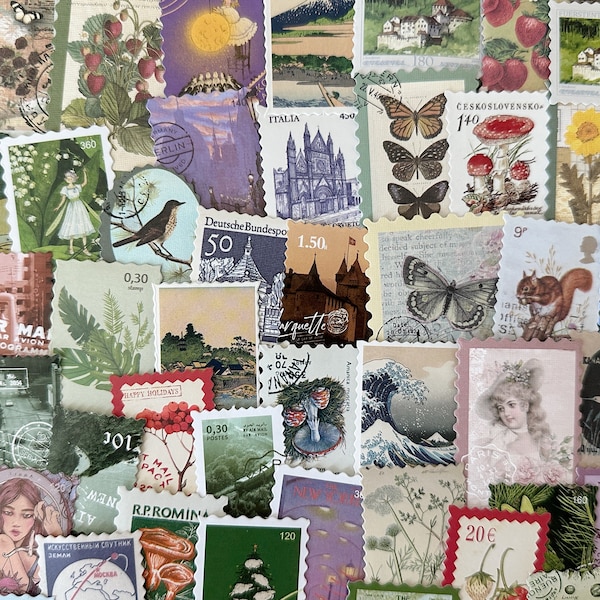 Stamp Stickers - Etsy