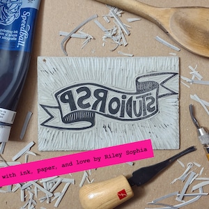 Linocut Print Bad Hand Original Handmade Block Print Weird Skulls Wall ...