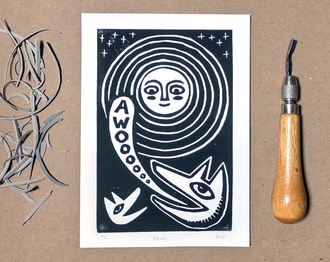 The Dance Linocut - Etsy