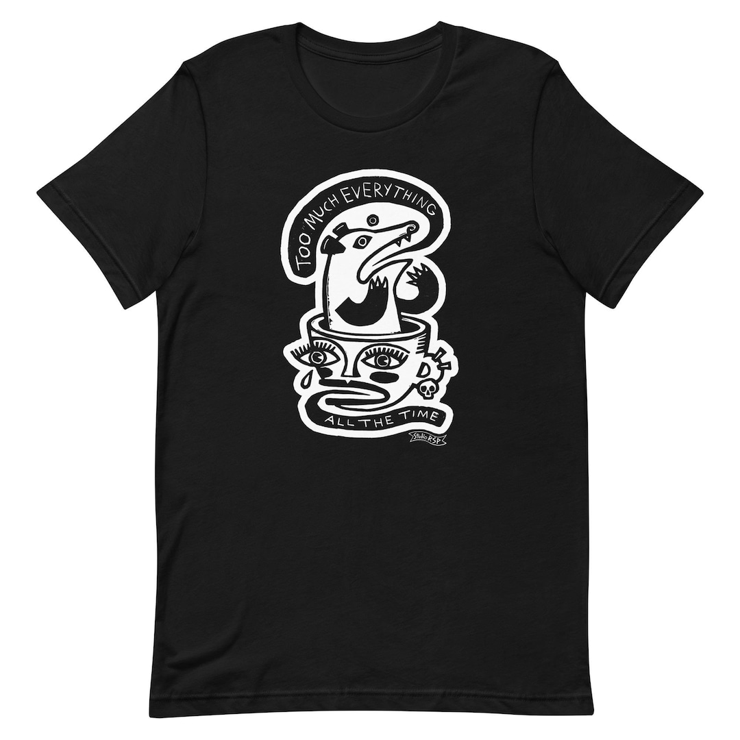 Overwhelmed Possum Brain T-shirt // Original Art by Studio RSP - Etsy