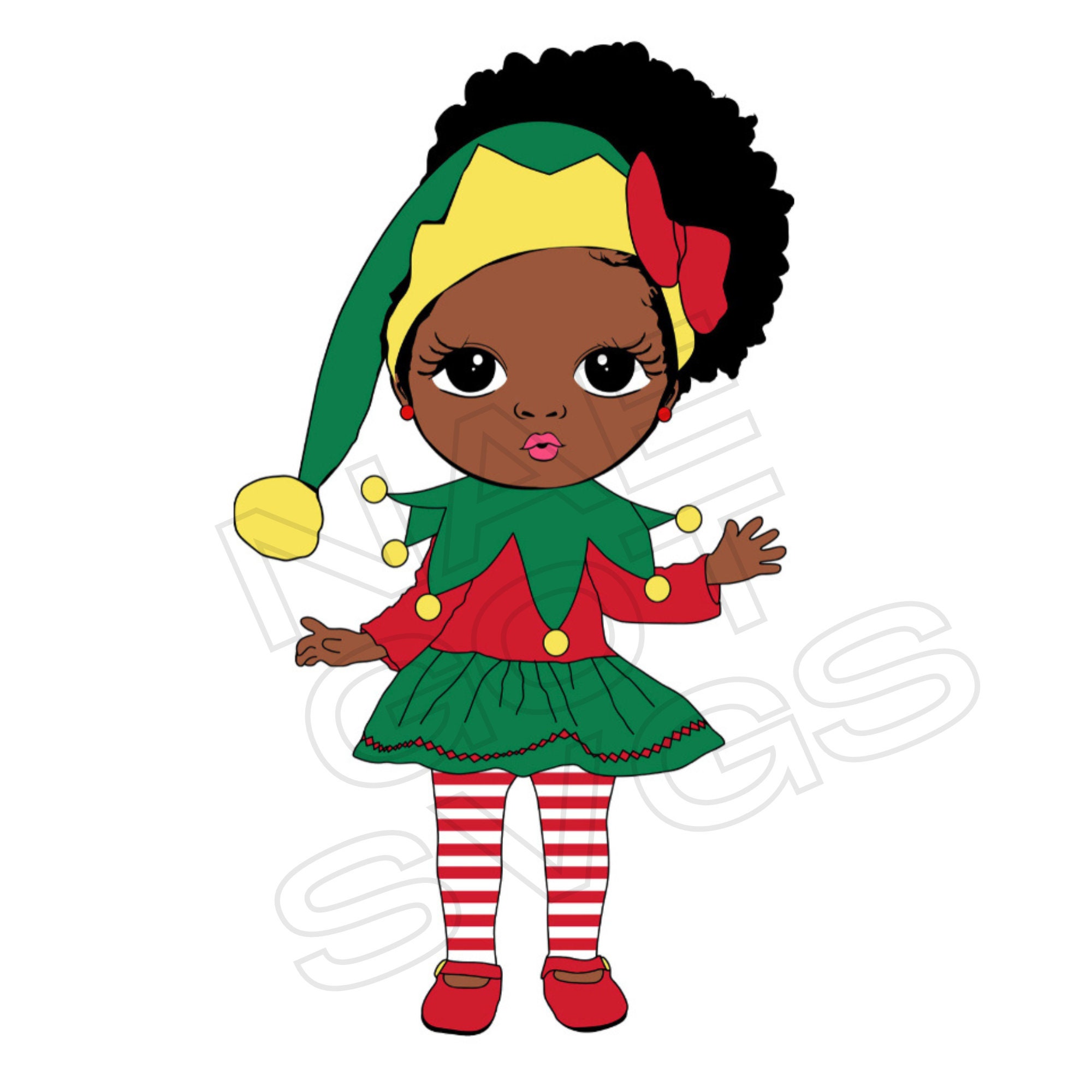 Black Elf Girl PNG Image - Etsy