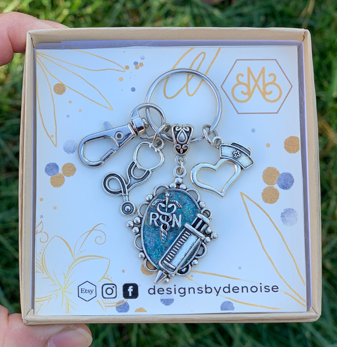 Nurse Keychain - Best gift for RN LPN, CCRN, Nurse Appreciation ...