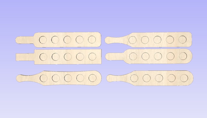 Beer Flight Cut Files Only DXF SVG PDF Laser Cnc Board Tray Trays ...