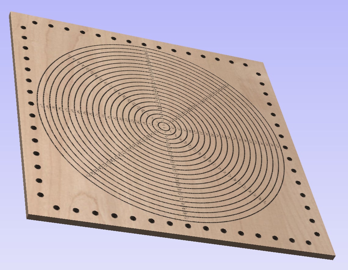 46" CNC Wasteboard PVC Pipe Fence 1/2" 3/4" 1" Square and Circle ...