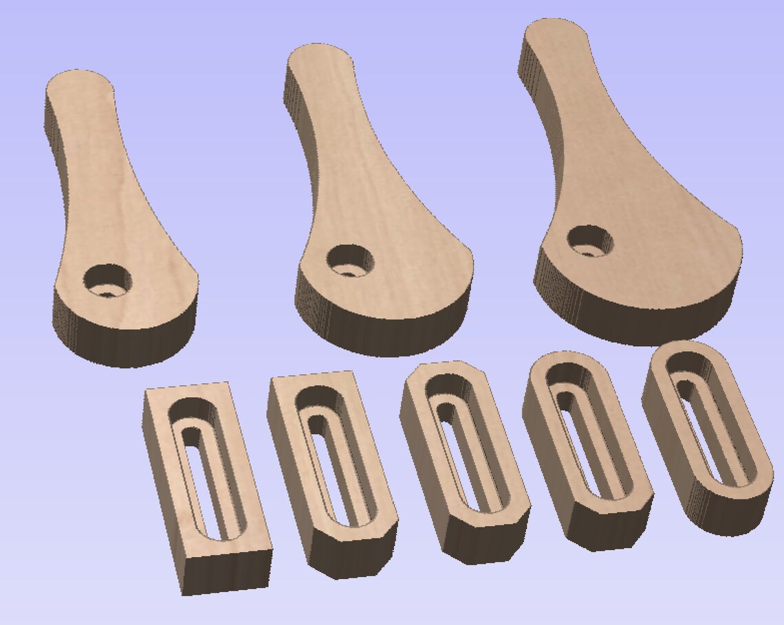 CNC Clamps for Wasteboard Spoilboard Shapeoko Onefinity Xcarve X-carve ...