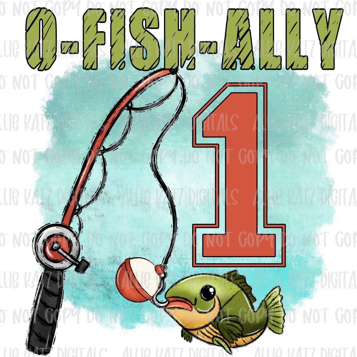 O-fish-ally 1 One PNG File/ Digital Download Only/boy Birthday - Etsy