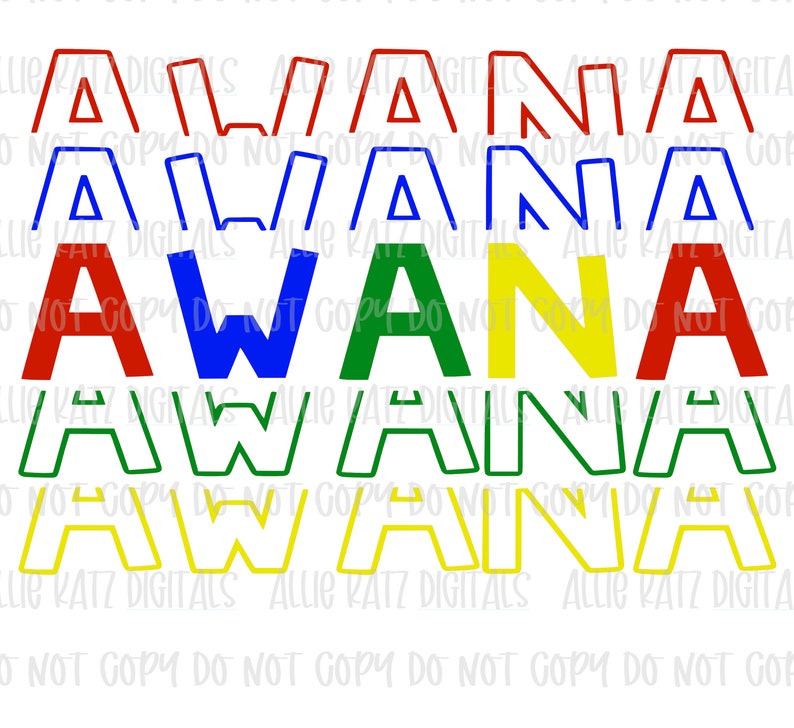 Awana Layered Colors PNG File/ Digital Download Only/christian Design ...