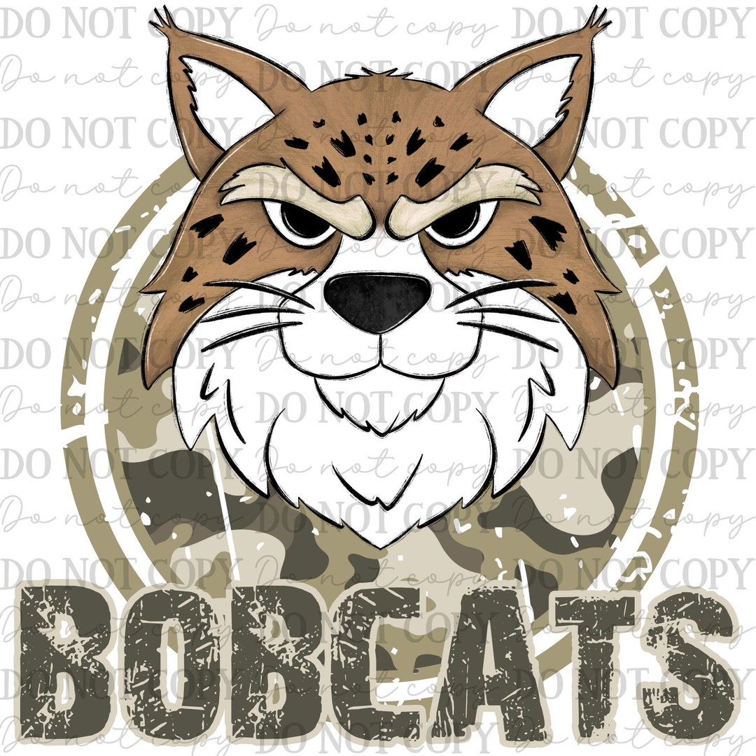 Bobcats Distressed Camo School Mascot PNG File/ Digital Download Only ...
