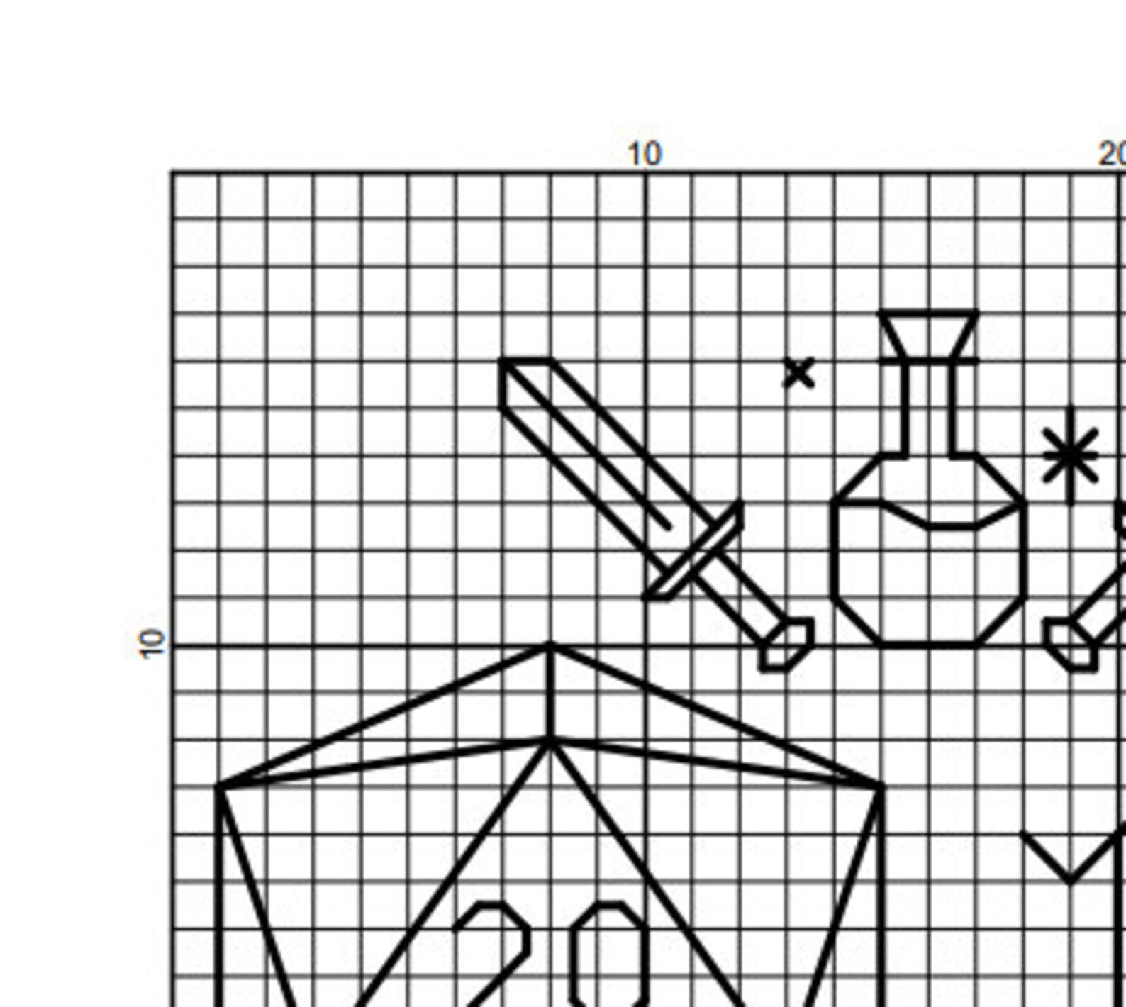 Dungeon Sweet Dungeon ~ Backstitch Pattern ~ D&D ~ Cross Stitch Pattern ...