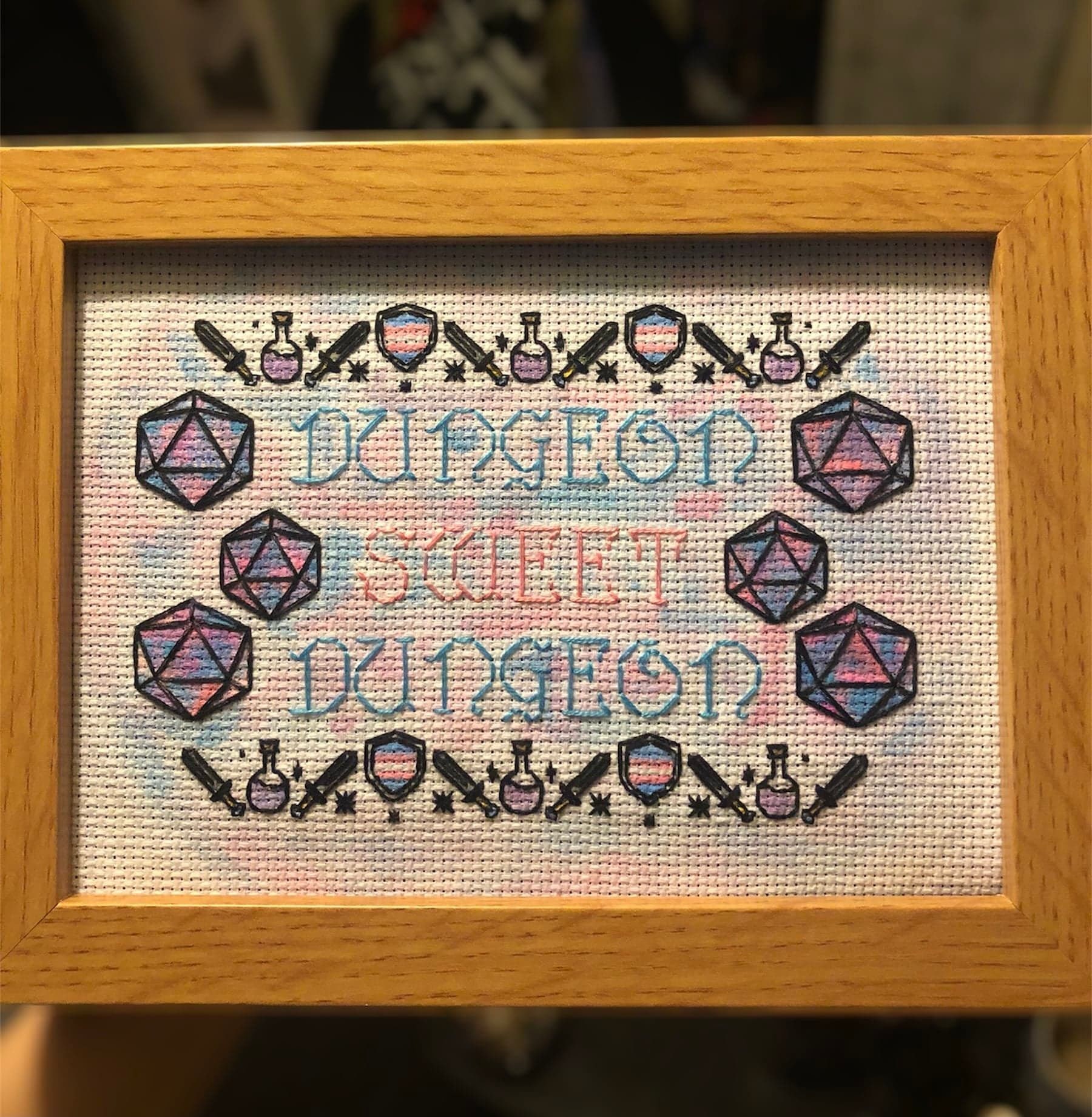 Dungeon Sweet Dungeon ~ Backstitch Pattern ~ D&D ~ Cross Stitch Pattern ...
