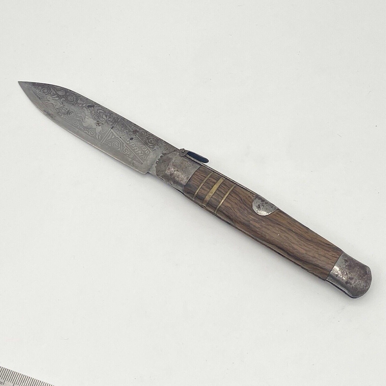 19th Century Spanish Navaja Folding Knife Recuerdos De España ...