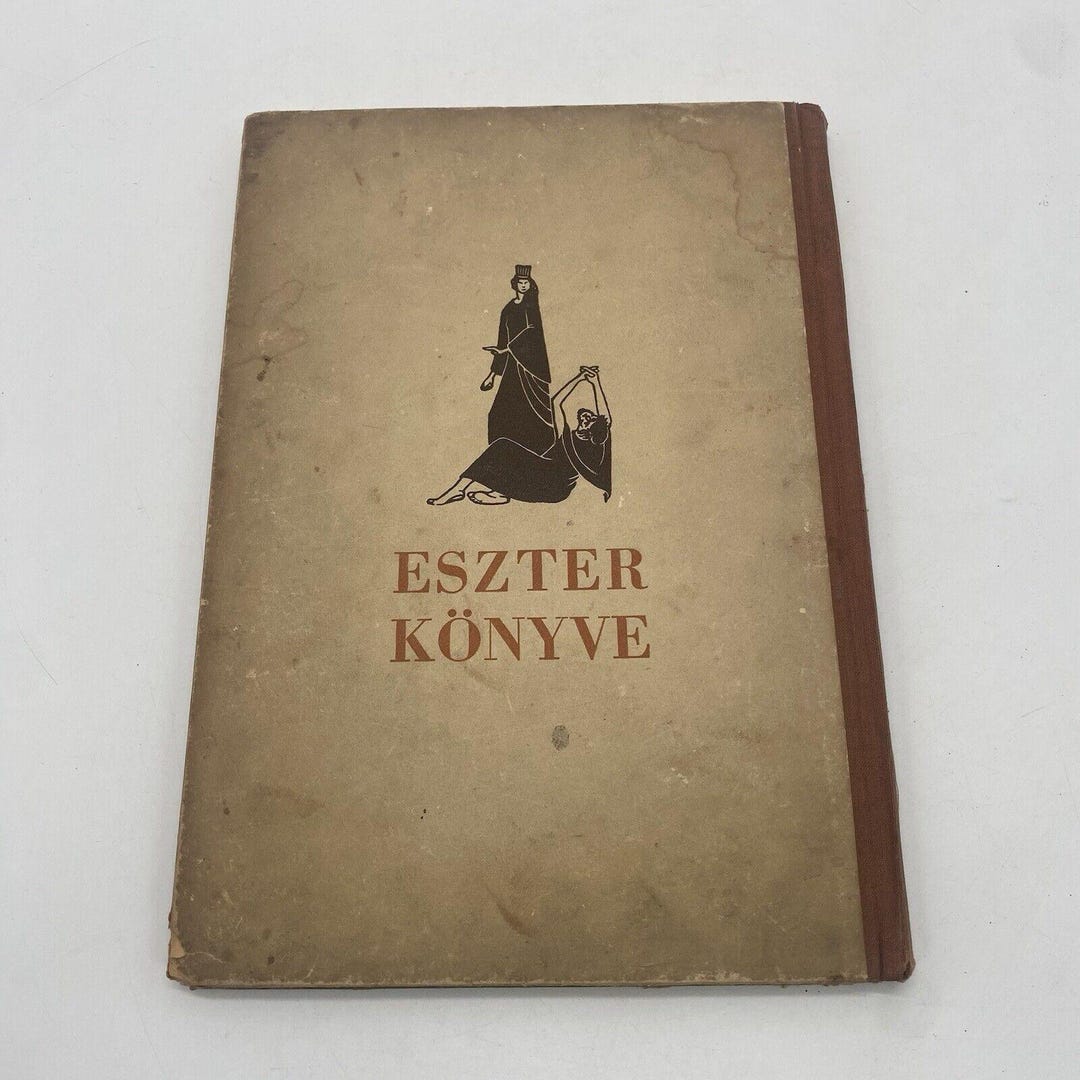 Vintage Megillat Esther HUNGARIAN & Hebrew Eszter Könyve Dr. Schwarz ...