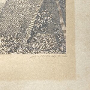 Judaica: Antique 1841 Steel Engraving the Old Jewish Cemetery of Prague ...