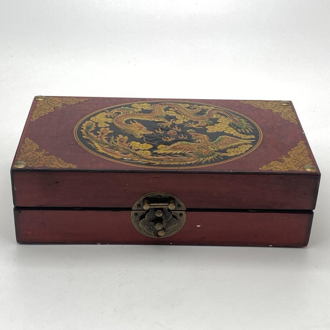 GORGEOUS Vintage Chess Domino Set. Heavy Lacquer Box. Complete Set! - Etsy