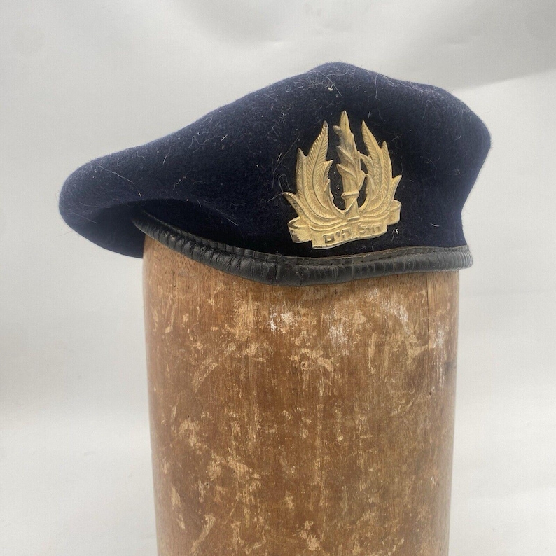 Original IDF Israeli Navy Vintage Beret With Brass Insignia - Etsy