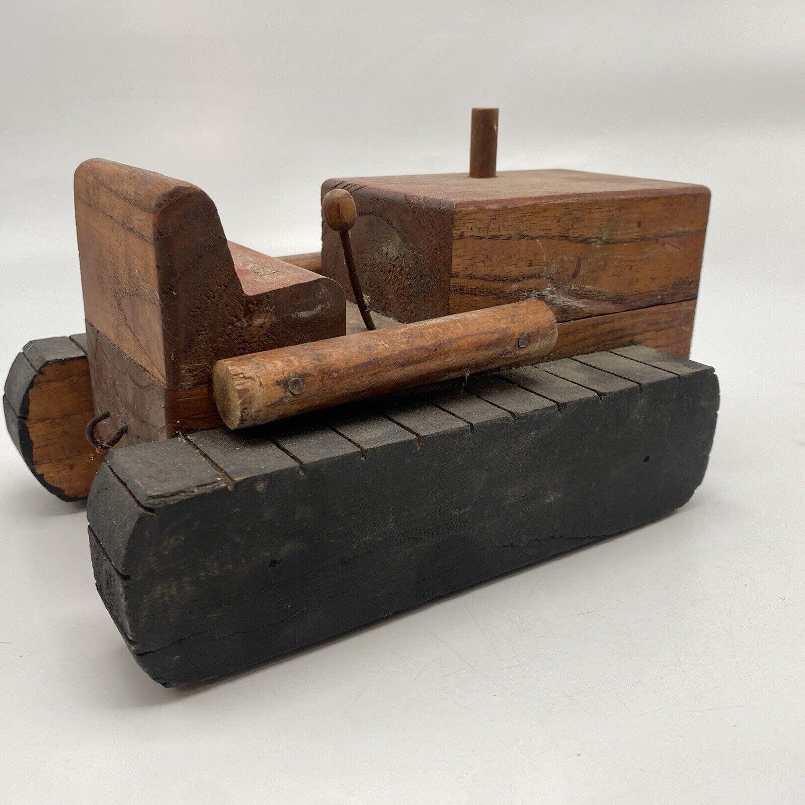 Vintage Children's Toy: Wooden Tractor Pull Cart With Wheels - Etsy