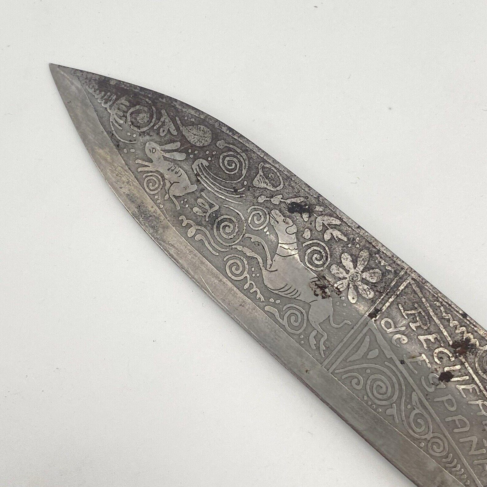 19th Century Spanish Navaja Folding Knife Recuerdos De España ...
