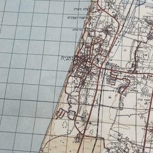 Vintage NETANYA Area Map – Israel 1965, 22.5 X 21" Israeliana - Etsy