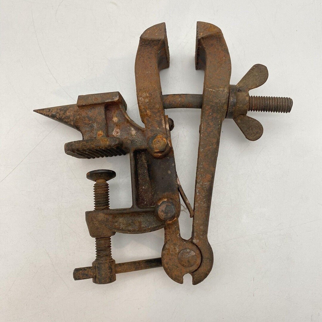Vintage Tool : Small Bench Vice & Anvil for Jewellers / Gunsmith ...