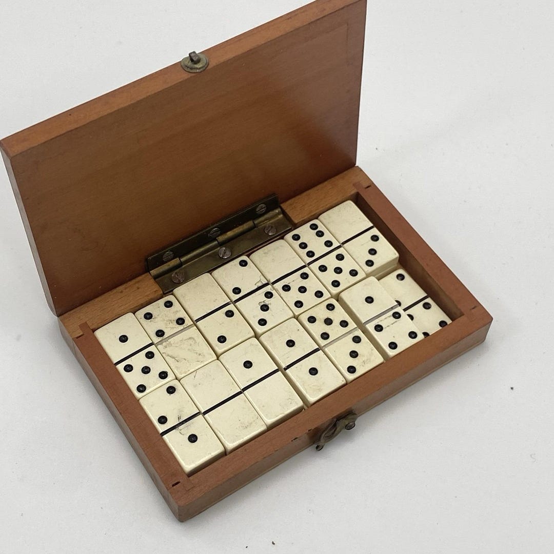 Antique / Late Vintage Miniature Dominos by GASTEIN (germany /austria ...