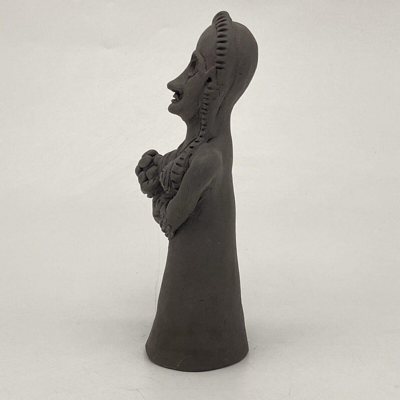 Tribal Woman Vintage Clay Figurine - Jewish Ethiopian, Falasha, Beta ...