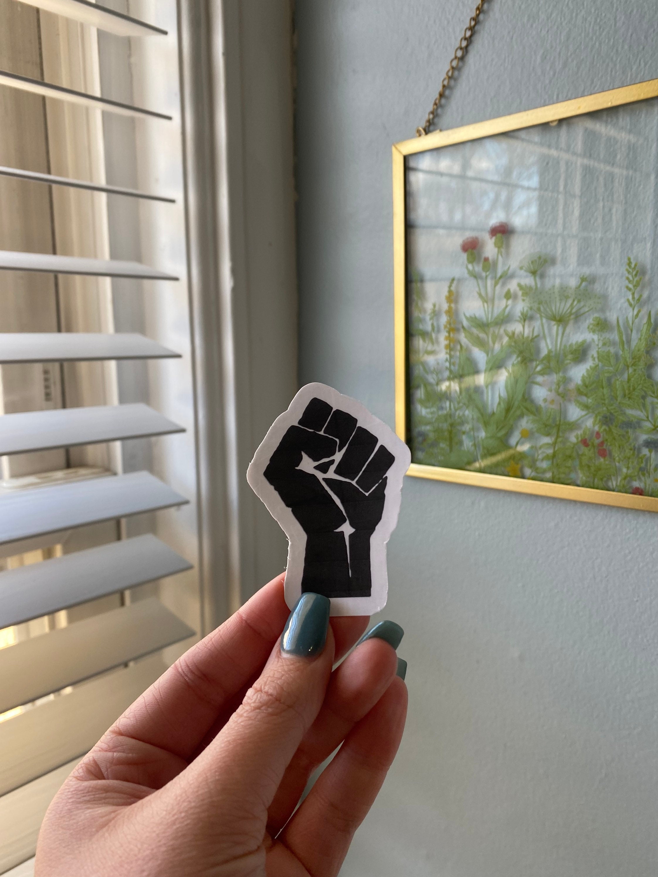 BLM Stickers / BLM Hand Sticker / Black Lives Matter Stickers | Etsy