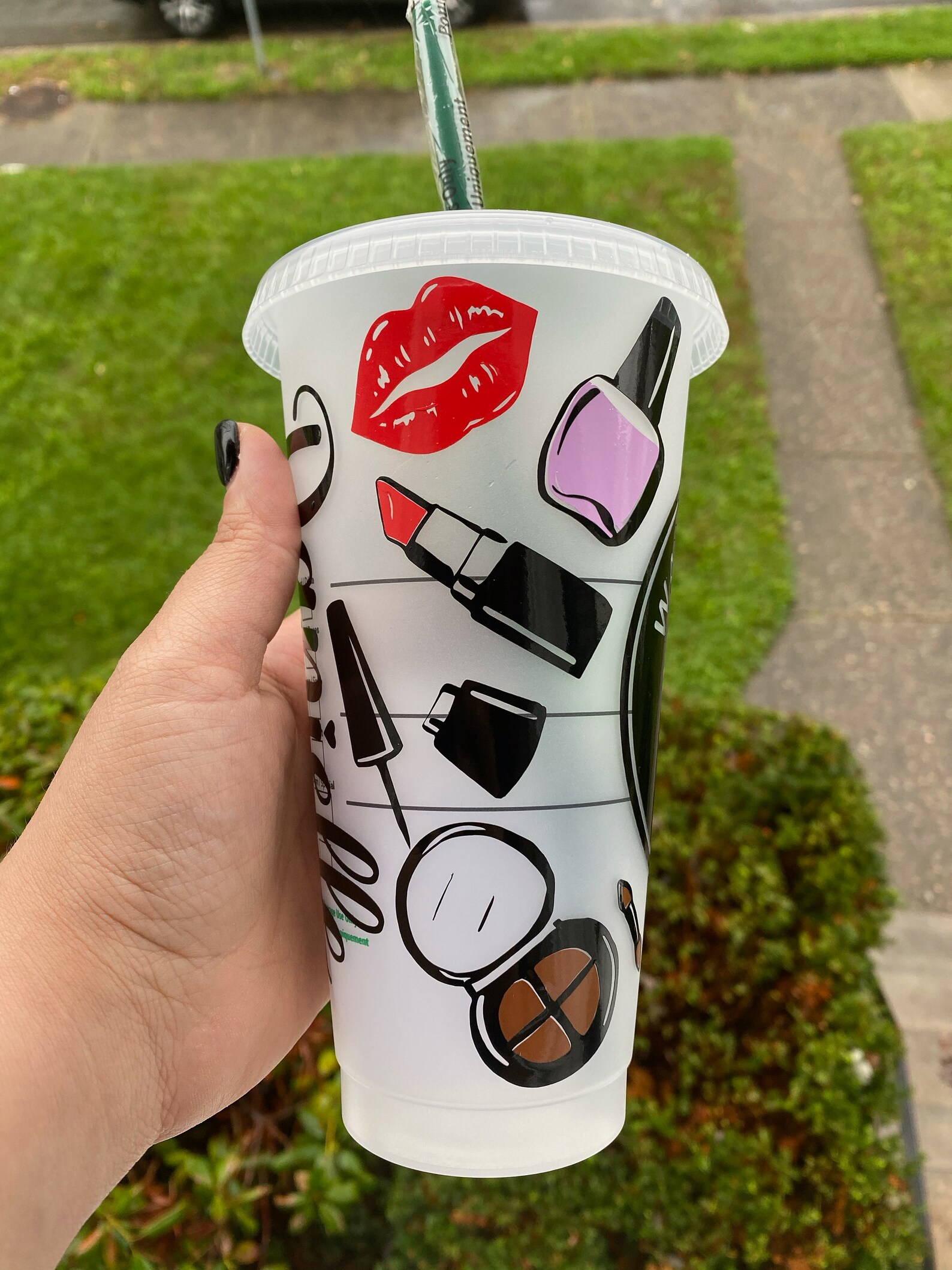 Wake Up and Makeup Cup Makeup and Ice Coffee lovers Makeup | Etsy