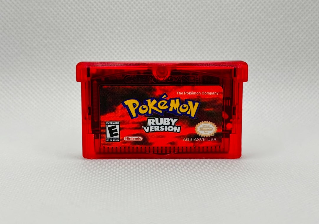 Pokemon Ruby Version Game Cartridge for GBA Saves and Trades - Etsy