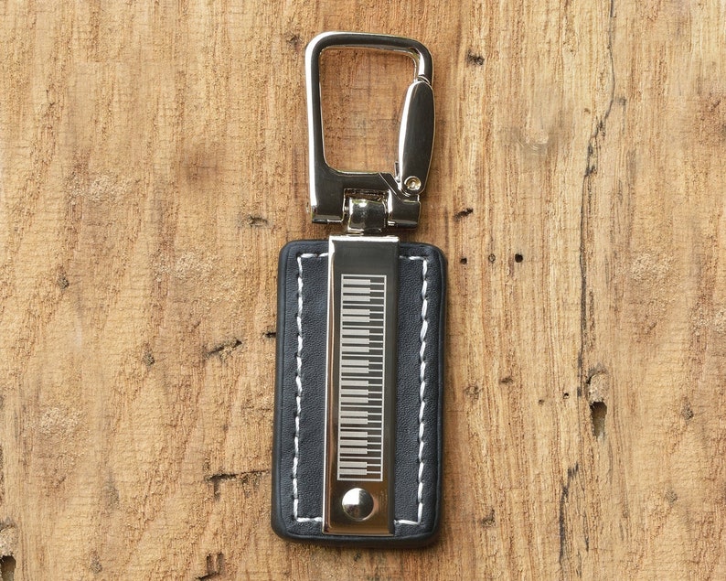 Engraved Piano Keys Keychain | Piano Keyboard Key Ring | Carabiner ...