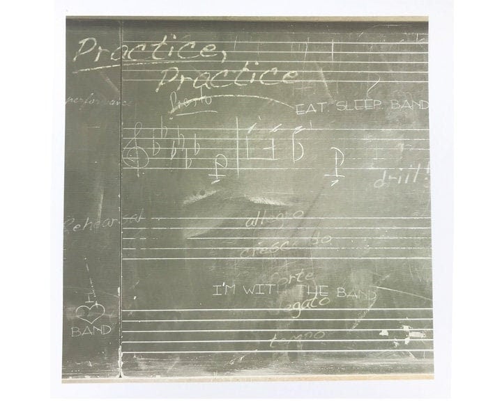 Music Scrapbooking Paper by Paperhouse, Chalkboard Design, 12" X 12 ...