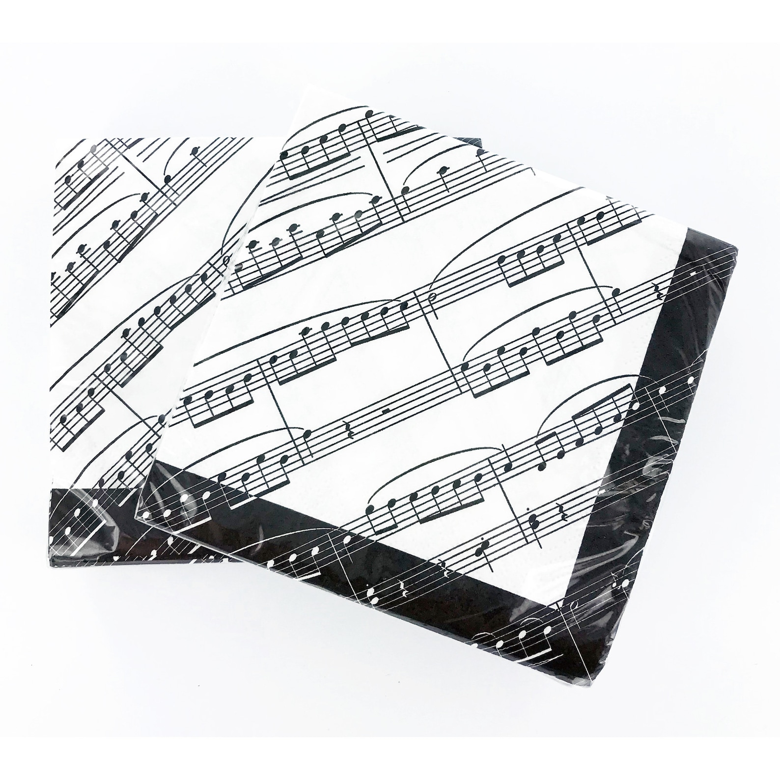 Music Notes Napkins, Pack of 20 Lunch Size, 6.5"/13", Music Decoupage ...