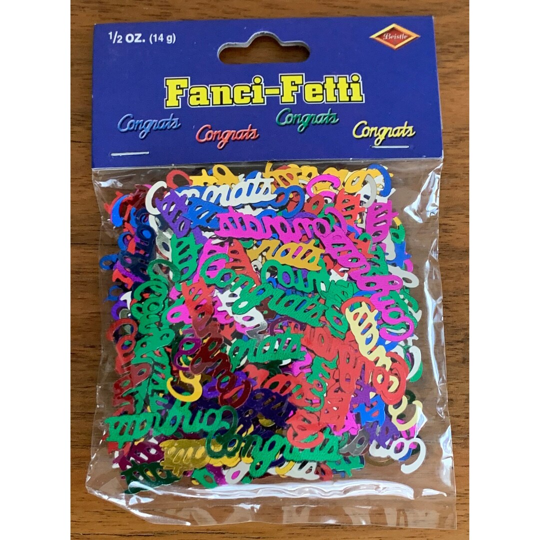 Congrats Multi Color Confetti / Mylar Bright Colors / Congratulations ...