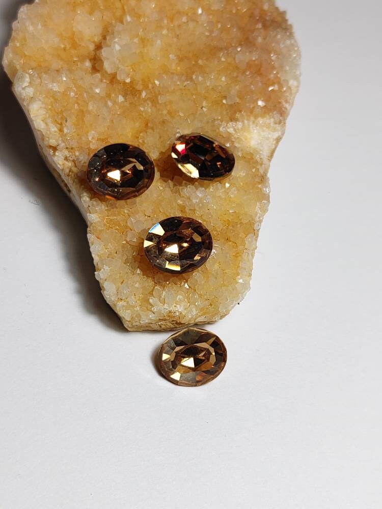 Swarovski Vintage Oval Crystal 4100 12x10 MM Light - Etsy