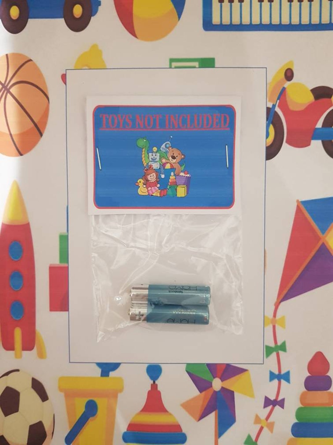 TOYS NOT INCLUDED Novelty Birthday Xmas Gift for Child Son Daughter ...