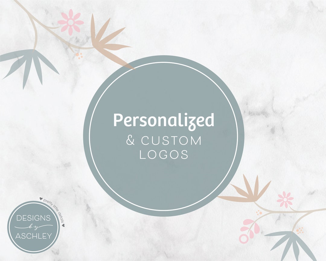 Personalized Logo Design, Digital Files ONLY, Business Cards Option ...