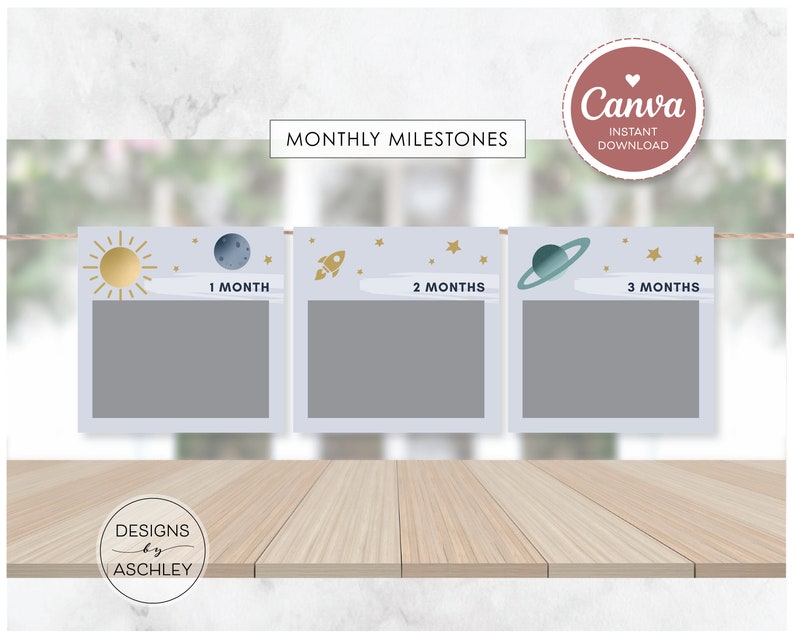 INSTANT DOWNLOAD, Editable "first Trip Around the Sun" Monthly ...