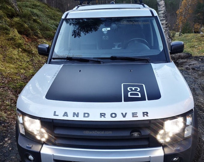 Long Matt Hood Graphic Decal for Discovery 4, 3, LR4, LR3 Tag Easy ...