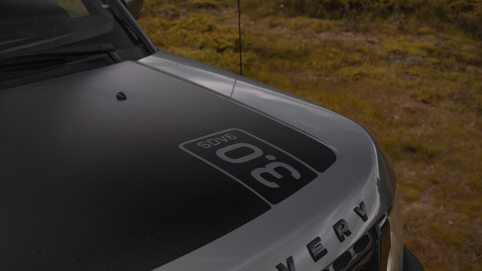 Matte Black Hood Decal for LR3/LR4 Land Rover Discovery: Easy Install ...