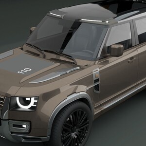 Special Edition* Defender 130 110 90 Hood Decal | Galaxy Grey Matt Anti ...