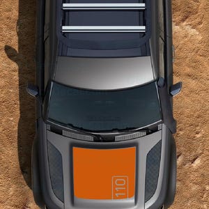 Orange Matte Hood Decal for Defender - Etsy