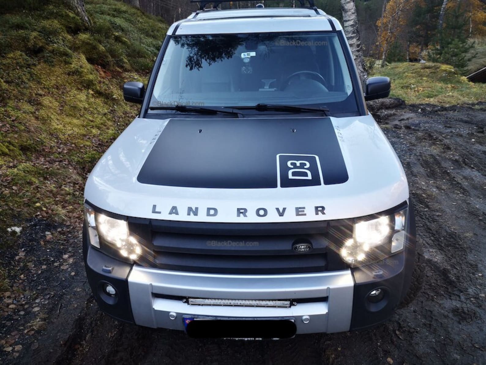 Matte Black Hood Decal for LR3/LR4 Land Rover Discovery: Easy Install ...