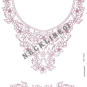 Digital Download Sewing | Embroidery | Neck & Sleeve Pattern Design ...