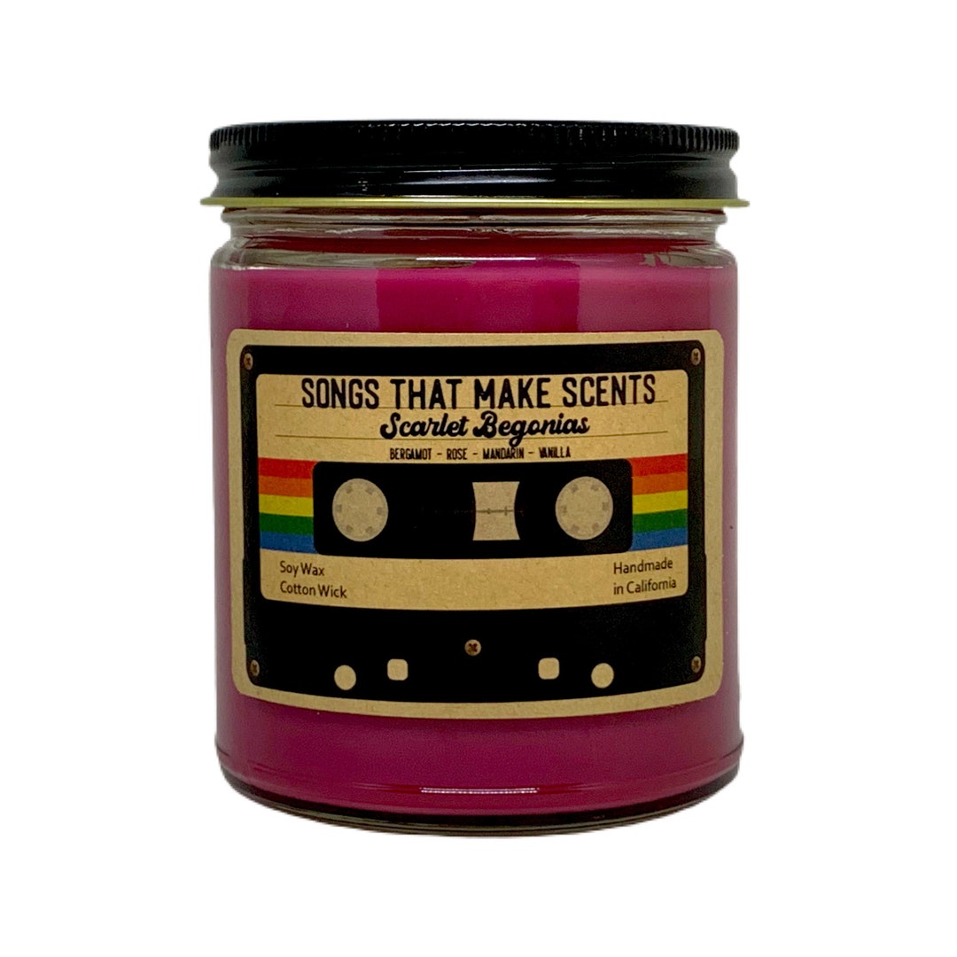 Scarlet Begonias Scented Soy Candle by Songs That Make Scents - Etsy