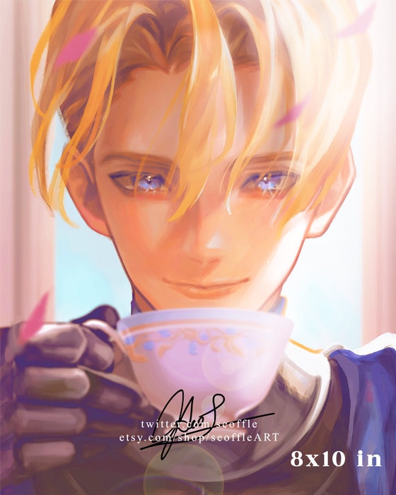 FE3H Dimitri Tea Time Print - Etsy