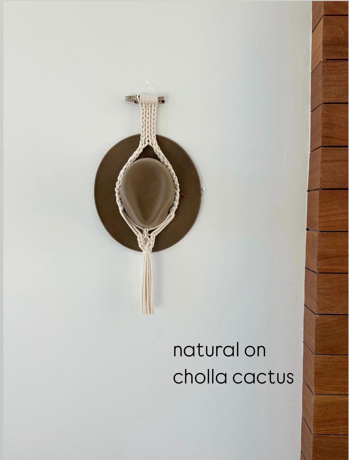 Macrame Hat Holder | 3 Colors | Macrame by Lauramay - Etsy