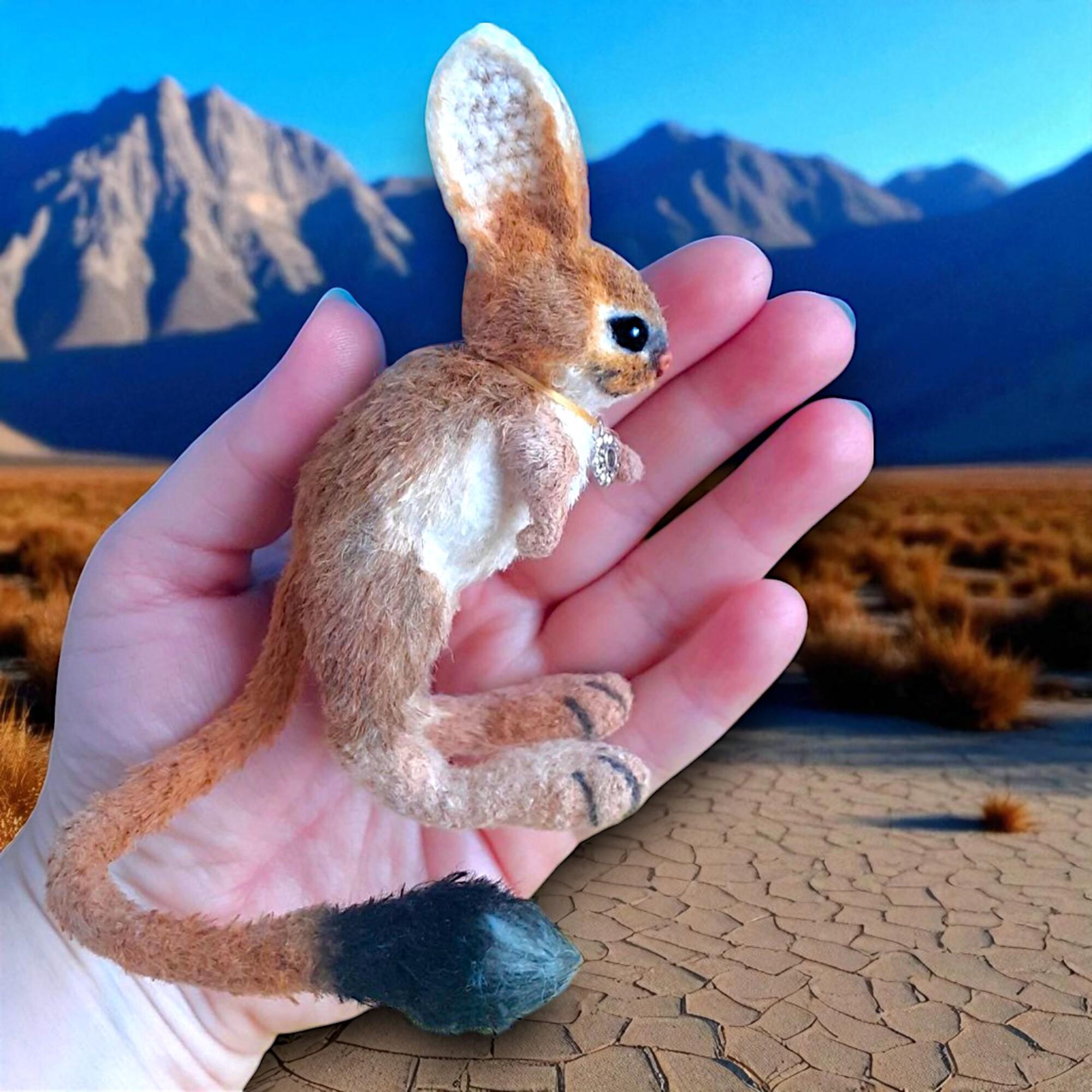 Long-eared Jerboa, Desert Animal, Miniature Crochet - Unique ...